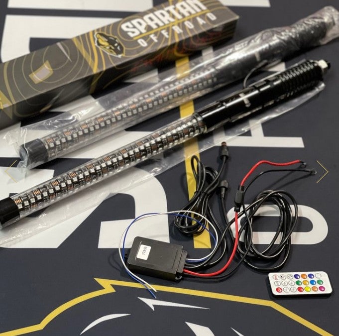 Whip Lights - Brutal Series (XXL) - 2ft | Spartan Offroad